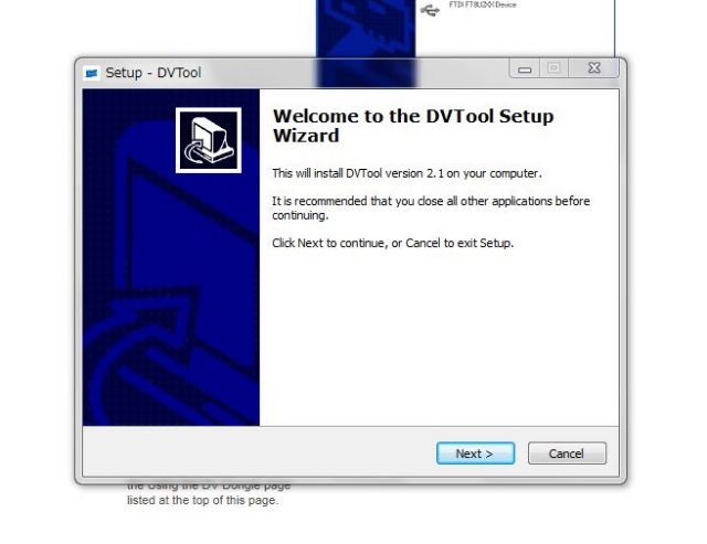 DV4mini USB & DV dongle Setup